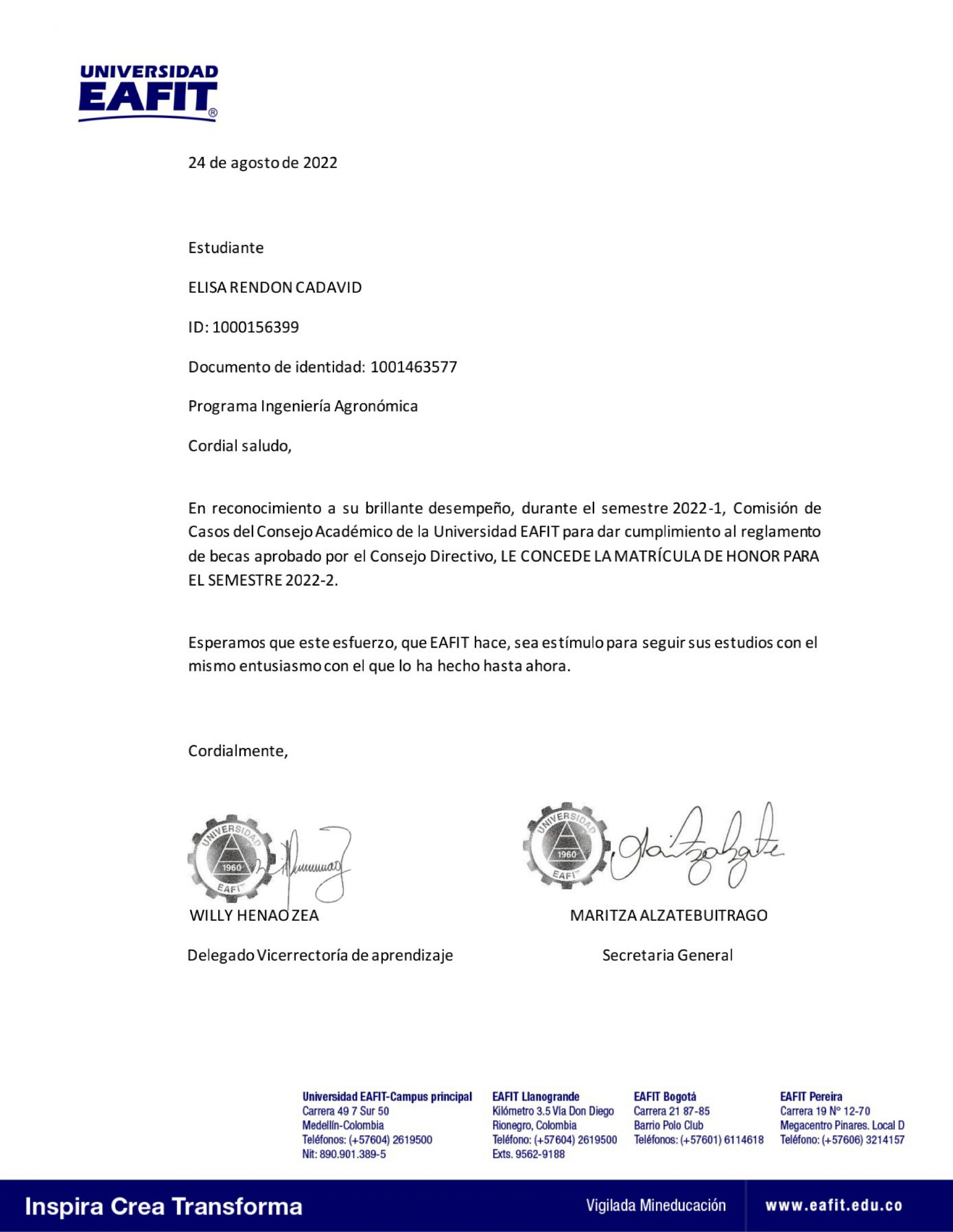 LOGROS ESPECIALES DE ALGUNOS EGRESADOS RECIENTES - Colegio Londres